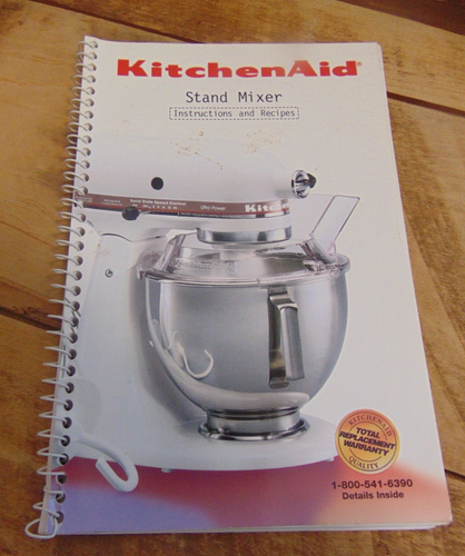 KitchenAid Stand Mixer Instructions and Recipes 9704323 REV A Cookbook ...
