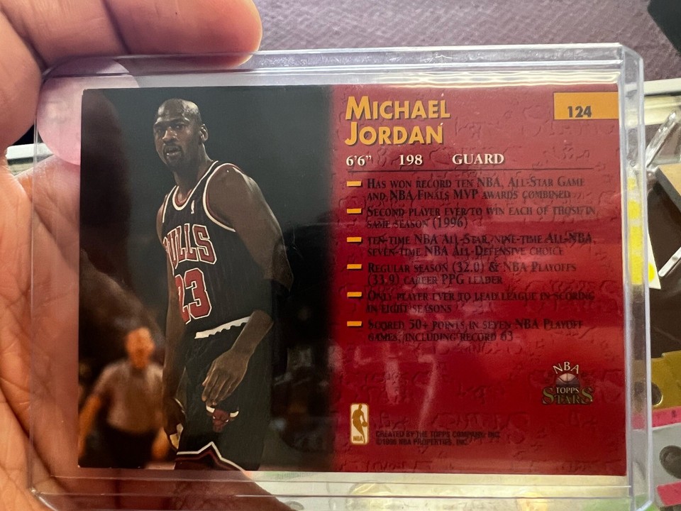 1996-97 Topps NBA Topps Stars finest #124 Michael Jordan | eBay