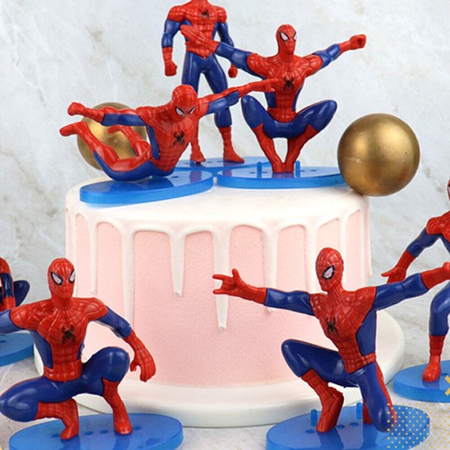 7PCS Marvel Super Hero Spider Man Action Figures Model Toy Cake Toppers ...