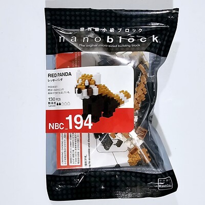 ©2014 KAWADA nanoblock® NBC_194 Animal RED PANDA Tiere Puzzle Lego | eBay