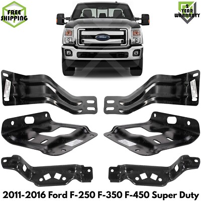 Front Bumper Mounting Brackets Kit For 2011-2016 Ford F-Series Super ...