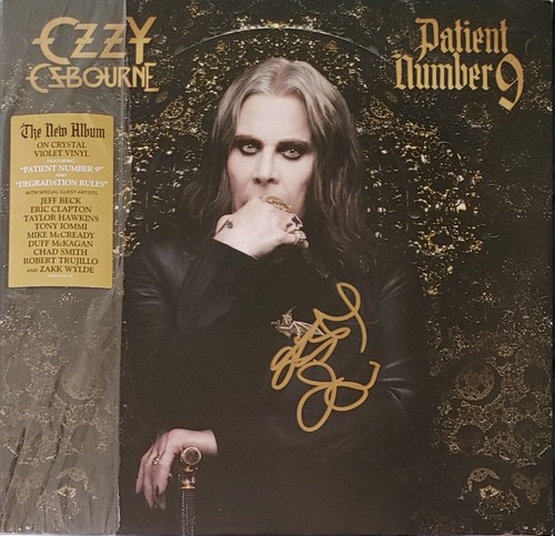 Ozzy Osbourne "Patient #9" SIGNED AUTOGRAPHED Crystal Violet 2LP Vinyl ...