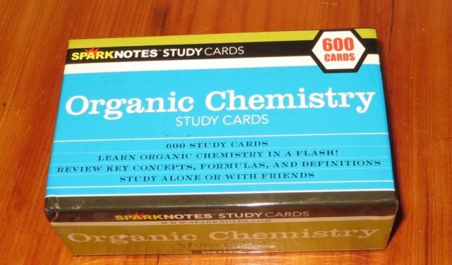 SparkNotes Organic Chemistry Study Cards 600 Flashcards HS Science 2004 ...