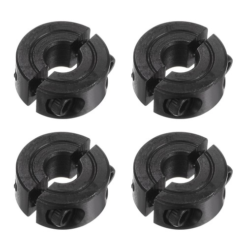 4pcs Double Split Shaft Collar for 1/4" Rod 11/16" OD 5/16" Clamp-On ...