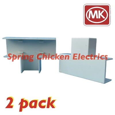 MK EGA 25 X 16MM MINI PVC TRUNKING FLAT T - 2 PACK | eBay UK