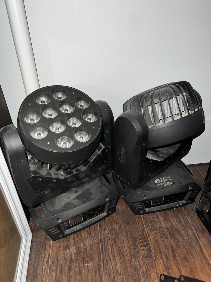 Elation Professional Lighting Q12 Wash Beam LED DMX Moving Light ...