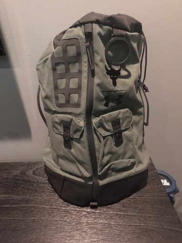 Project Rock UA 60 Rucksack Olive Green Backpack (New) | eBay