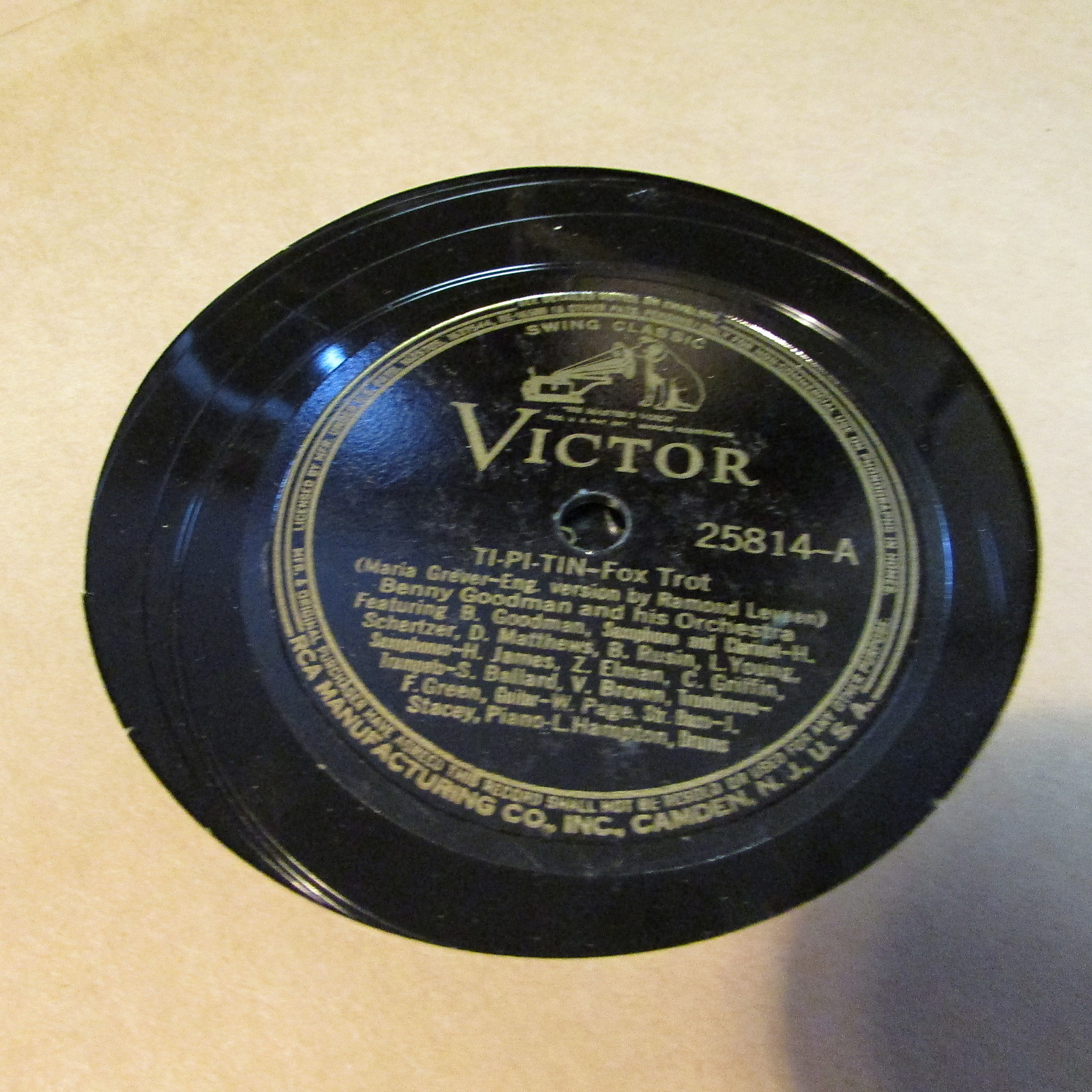 BENNY GOODMAN VICTOR 78 RPM RECORD 25814 TI-PI-TIN / PLEASE BE KIND | eBay