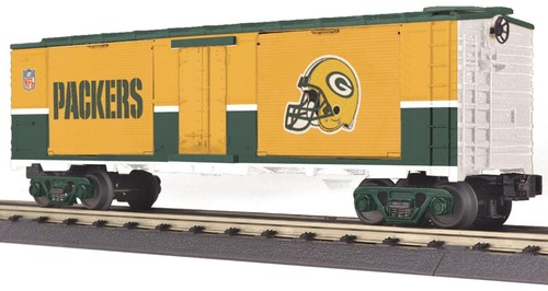 Rail King 30-74285 MTH NFL Green Bay Packers O O/27 Scale Box Car ...