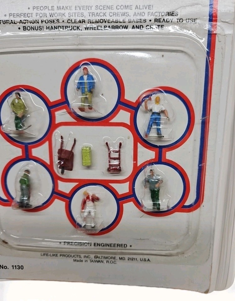 Life Like Handpainted Scale Model Working People. HO Figures No. 1130 ...