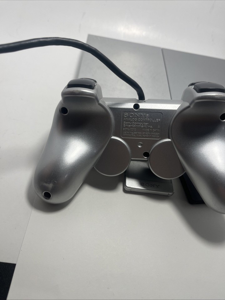 PS2 Console Bundle SCPH-90001 Slim Silver w/ matching Controller ...