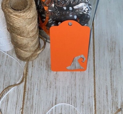 Witch Hat Gift Thank you Tag - Favor Tags - Customize Tag Color - Set ...