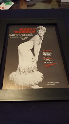 Rusty Warren Bottoms Up Rare Original Promo Poster Ad Framed! | eBay