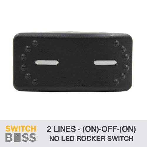 2 Lines (On)-Off-(On) Momentary LASER ETCHED Horizontal Rocker Switch ...