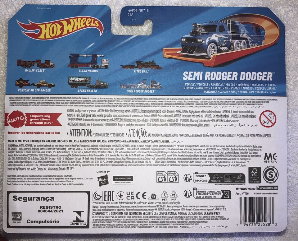Hot Wheels Track Fleet Semi Rodger Dodger BRAND NEW FAST SHIPPING 2025 ...