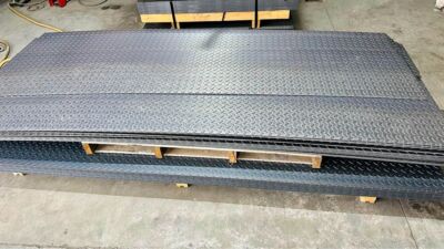 Mild Steel Checker Plate Chequer Floor Sheet Durbar S235 8x4 2mx1m ...