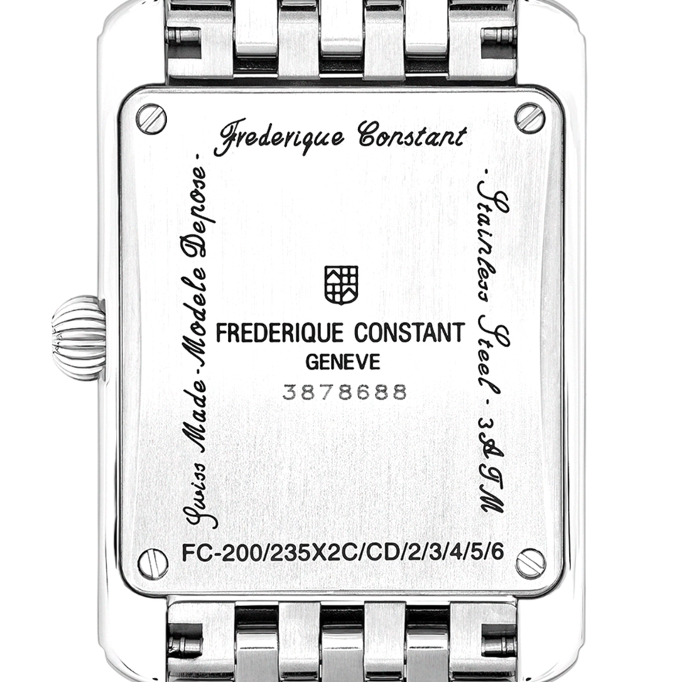 Frederique Constant Watch Classics Carree Small Seconds Steel Strap FC ...