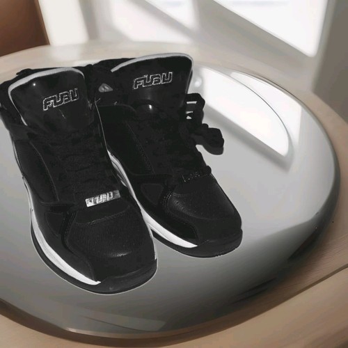 Beautiful FUBU Platinum Press F Mens size 11 Black/Lime | eBay
