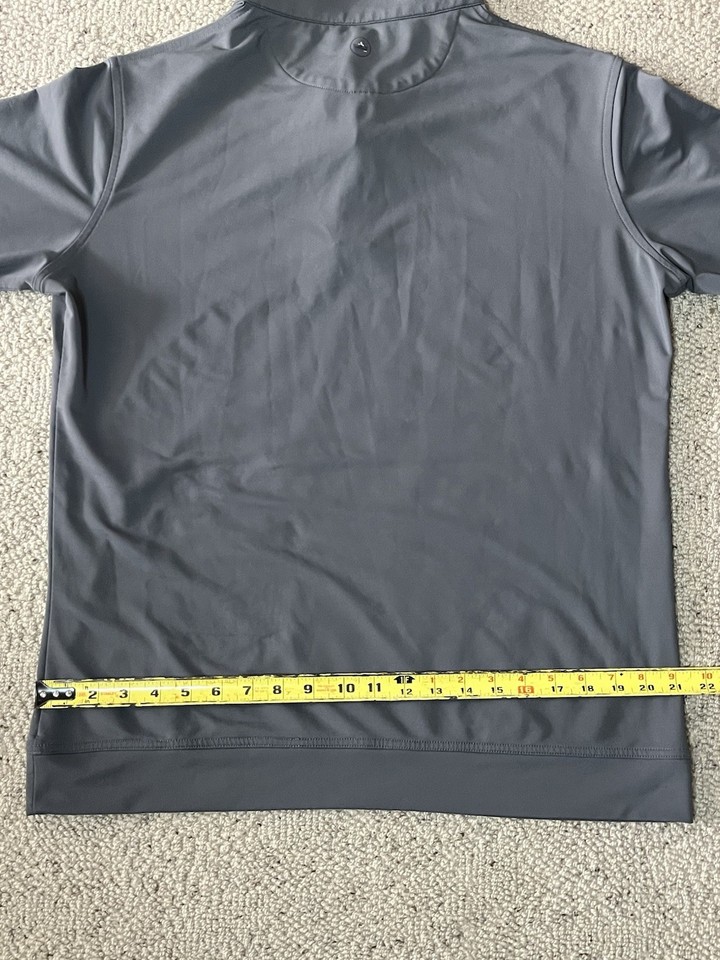 Peter Millar Perth Performance Quarterzip Pullover Mens Large Dark Gray ...