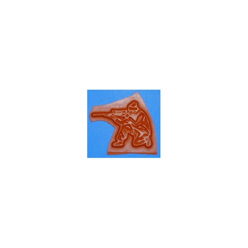 Hunter Kneeling UNMOUNTED rubber stamp Hunting / Shooting, man with gun ...
