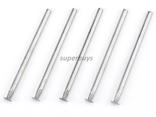 5pcs 4mm Flat Disc Diamond Burr Cutting Grinding Circular Head 2.35mm ...