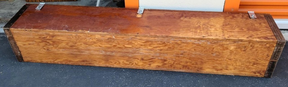 Vintage Solid Wood Gun Locker - GDC - USED - SIMPLE AND FUNCTIONAL ...