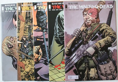 Lot 5 The Walking Dead 151 153-156 Image Comics VF-NM 1st Prints ...
