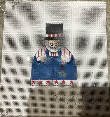 UNCLE SAM SANDY JENKINS HANDPAINTED NEEDLEPOINT CANVAS 18 Ct | eBay