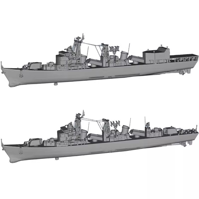 3D Printed 1/700/1250/2000 China Type 051 Brigantine-class Destroyer ...
