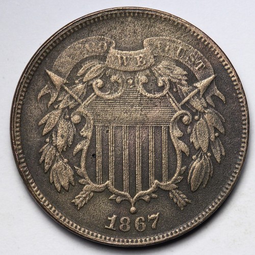 1867 Two Cent Piece CHOICE XF E219 VUHA | eBay