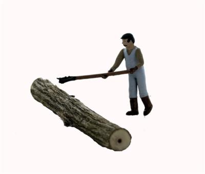 Lumberjack with PEAVEY at work Finished HO Scale logging figure | eBay