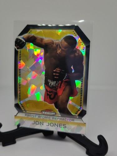 2011 Topps UFC Finest Jon Jones Die Cut Atomic Refractor Insert ...