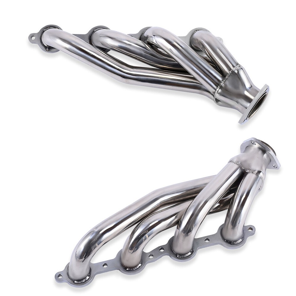 For Chevy LS1 LS2 LS3 LS6 LS7 C10 Chevelle Camaro Stainless Shorty ...