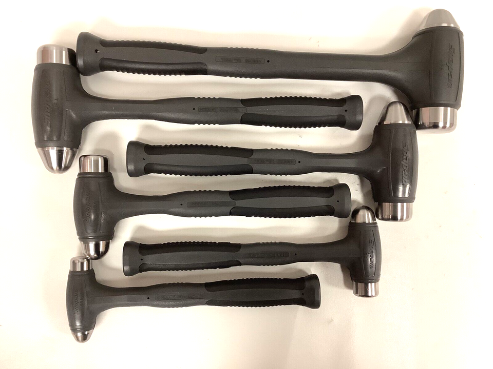 New Snap-on™ HBBD6FDT Grey Ball Peen Dead Blow Hammer Set 8 16 24 32 40 ...