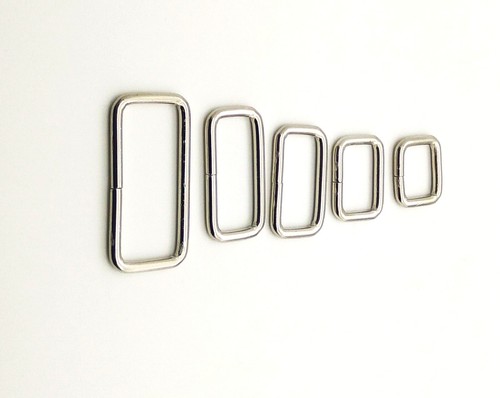 Rectangle Metal Loops Wire Nickle 20mm 25mm 32mm 38mm 50mm Rings Bag ...
