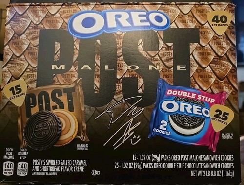 Oreo Post Malone Sandwich Cookies 40 set packs Signature Box Limited ...