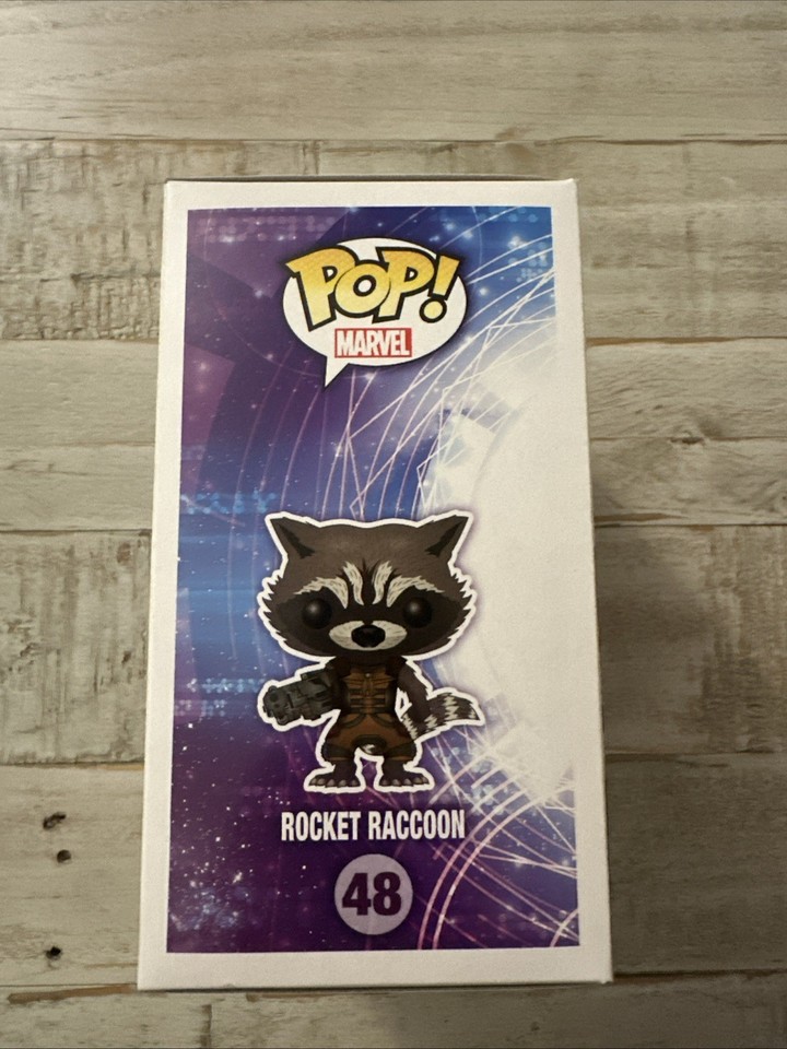 Funko Pop Rocket Raccoon 48 Marvel Guardians Of The Galaxy | eBay