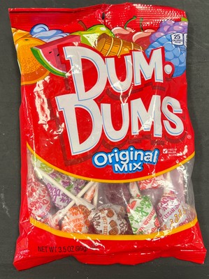 1- Bags FRESH In Hand HTF ~ Dum-Dums Original Mix 3.5 oz Bag | eBay