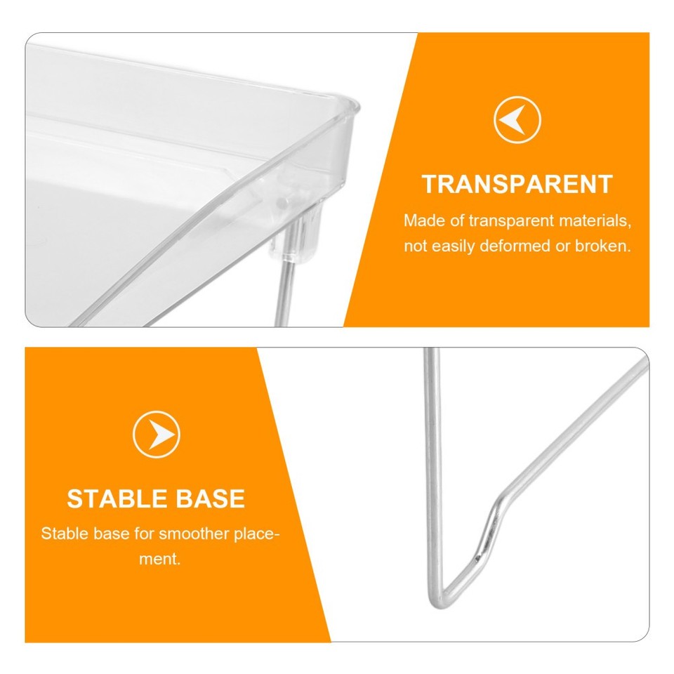 Countertop Rack Table Storage Shelf Foldable Sundries Holder Clear ...