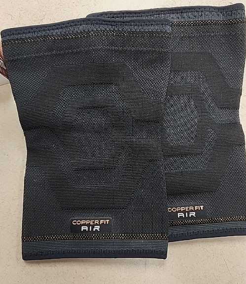Copper Fit Elite Compression Knee Sleeve W/Air Flow Technology. 2 Pack ...