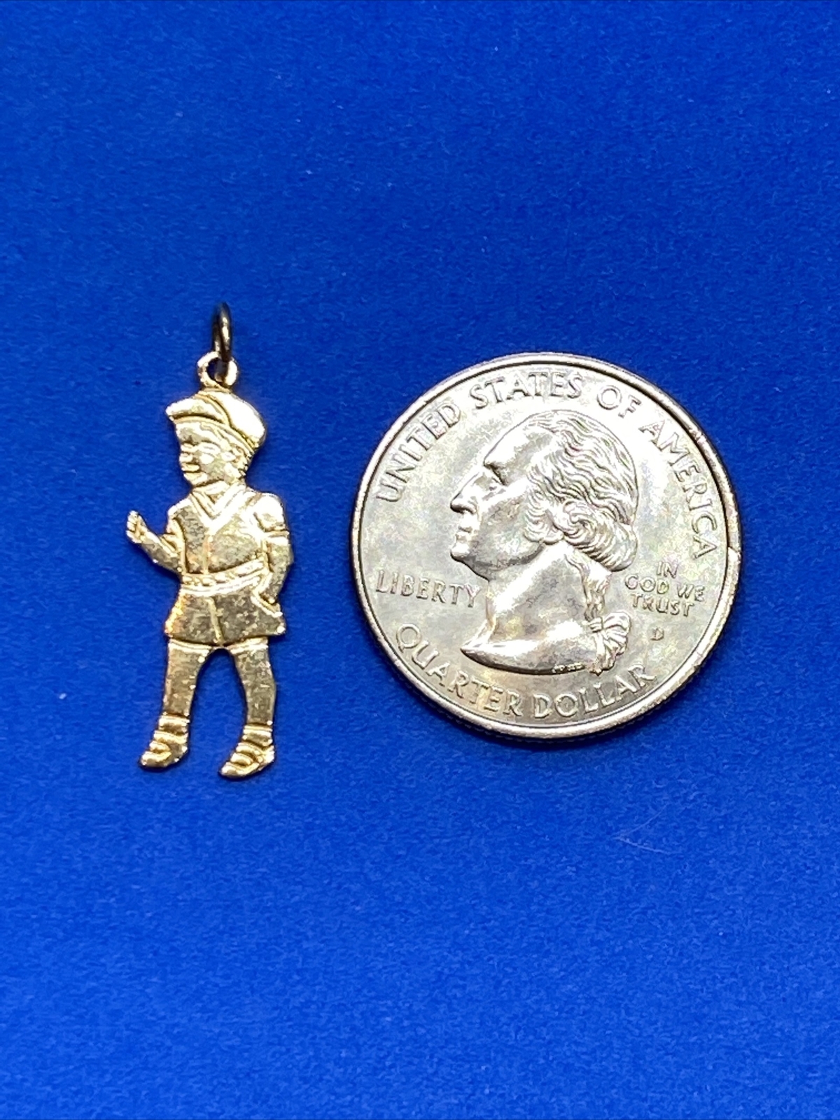 14K Yellow Gold Little Boy Charm - Gem