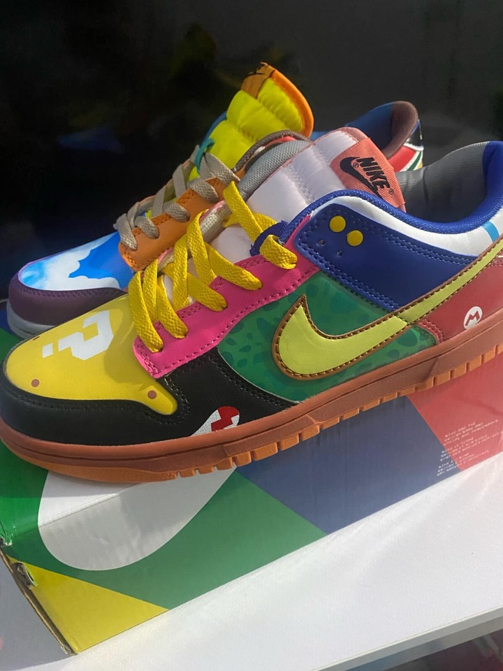 Custom Super Mario Nike Dunk - "What the Mario?" AUTHENTIC Men's Size ...