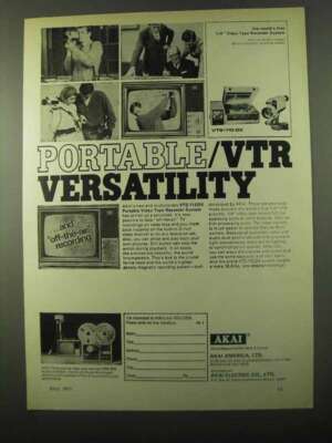 1971 Akai VTS-110 DX Video Tape Recorder System Ad | eBay