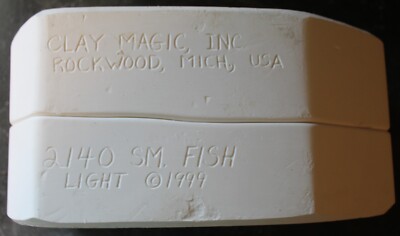 Clay Magic Ceramic Slip Mold Small Fish Light 2140 | eBay