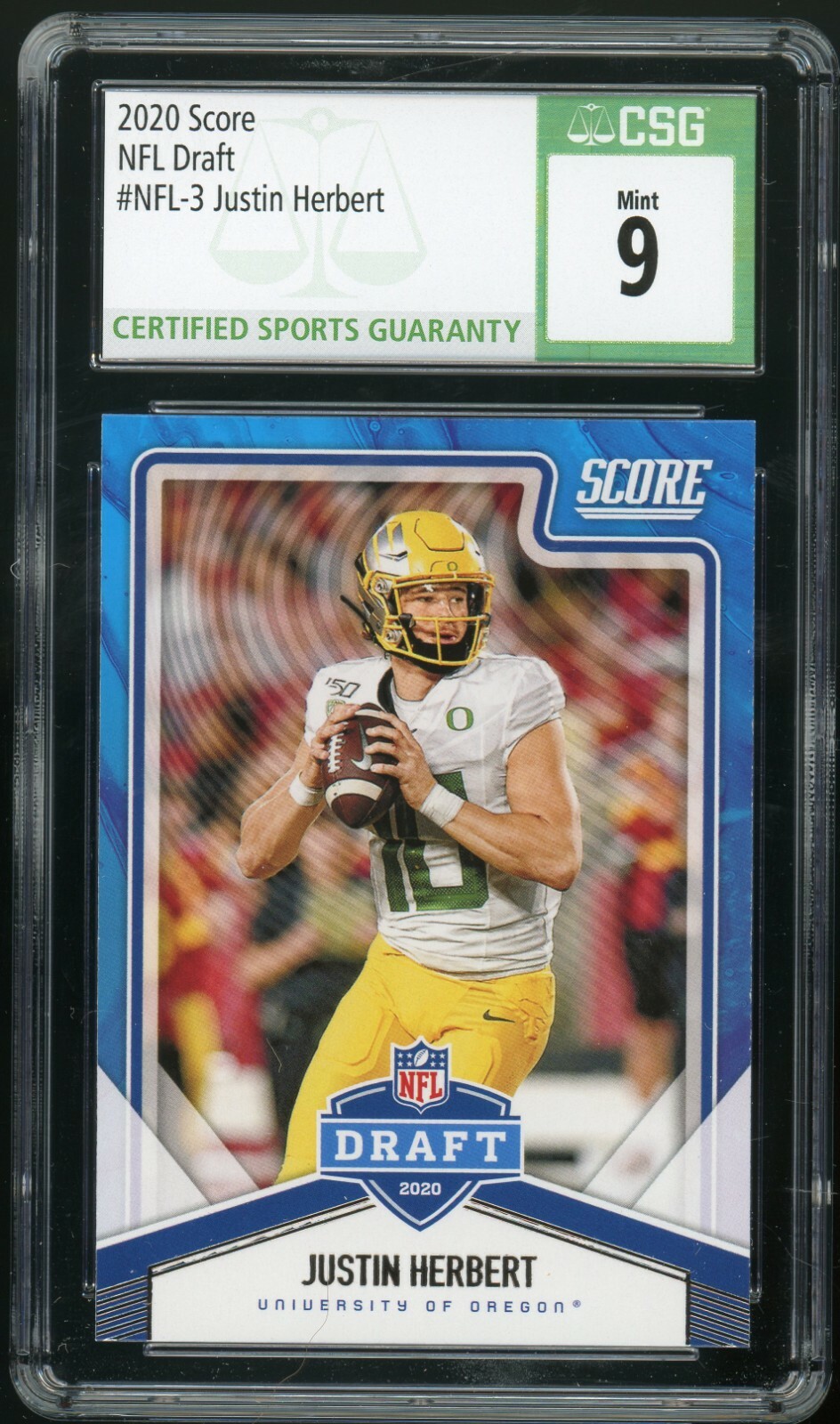 2020 Score - NFL Draft #NFL-3 Justin Herbert (RC) for sale online | eBay