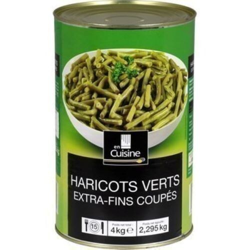 Haricots verts extra-fins coupés 2,295 kg net egouttés en cuisine | eBay