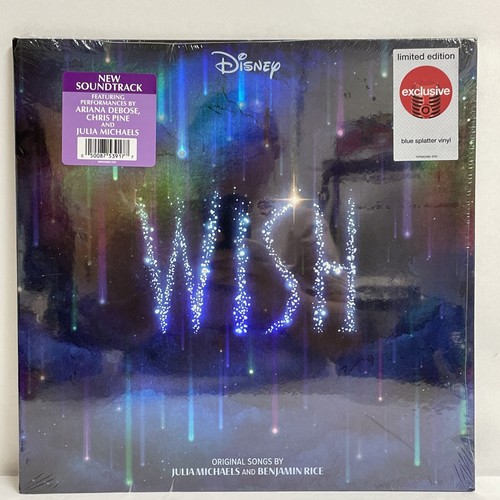 Disney WISH Soundtrack Target Exclusive Limited Blue Splatter Vinyl 12 ...