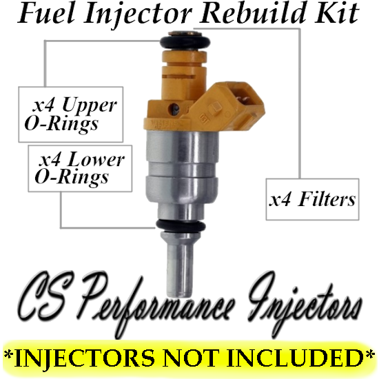 Fuel Injectors Rebuild Repair Kit fits 0K30E-13250 for 01-05 Kia Rio 1. ...