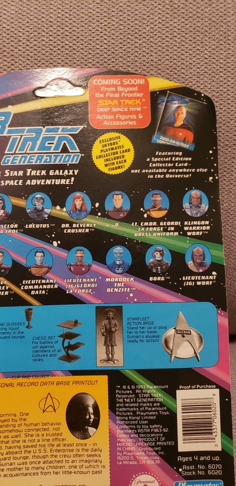 GUINAN Star Trek The Next Generation action figure | 1993, Playmates ...