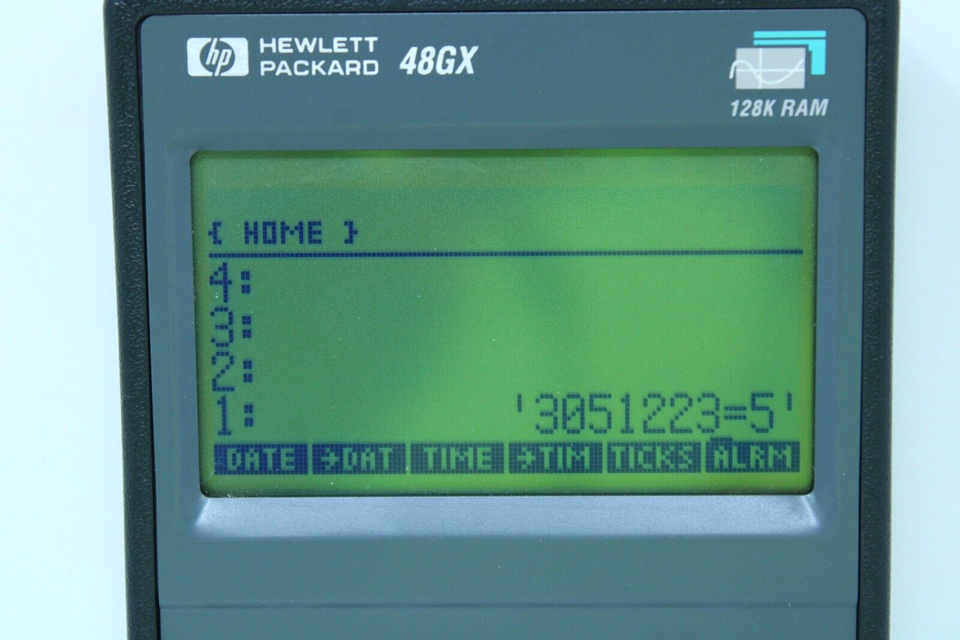 Hewlett Packard HP 48GX graphing calculator with HP 82240B IR Printer ...